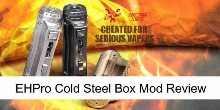 Ehpro Cold Steel Box Mod Review By SmokeTastic