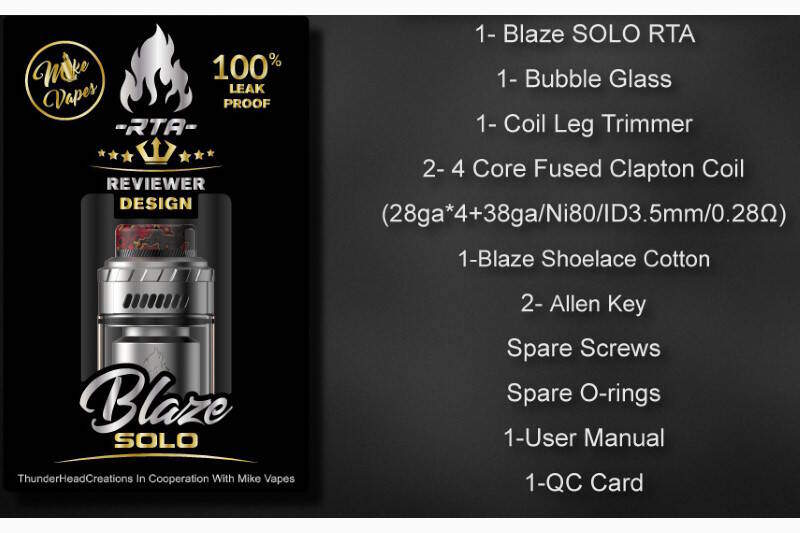 ThunderHead Creations Blaze Solo RTA Review