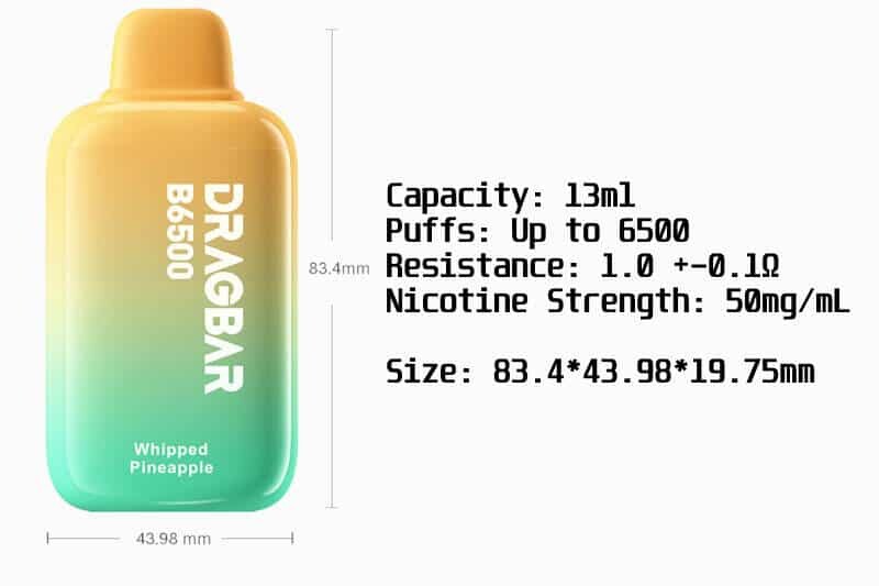 Dragbar B6500 Disposable Vape Review